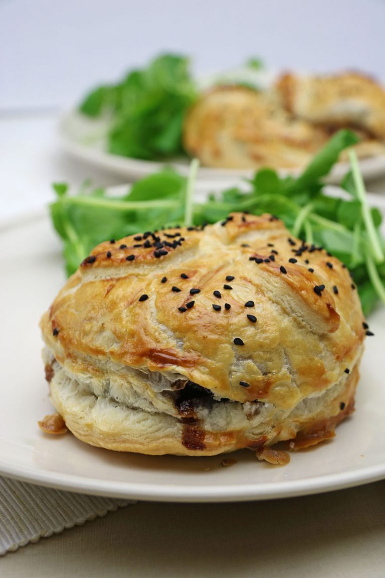 Goats Cheese Onion Marmalade Parcels recipe - The Artisan Food Trail